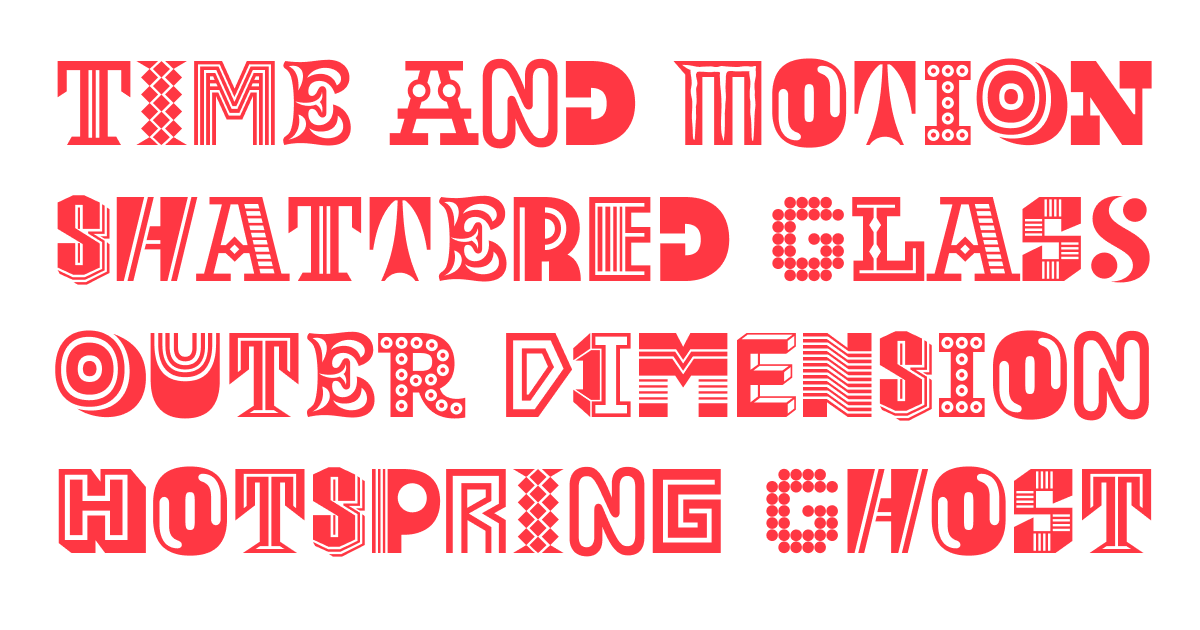 Frequencies – Experimental display typeface | Typeland | Typeland ...